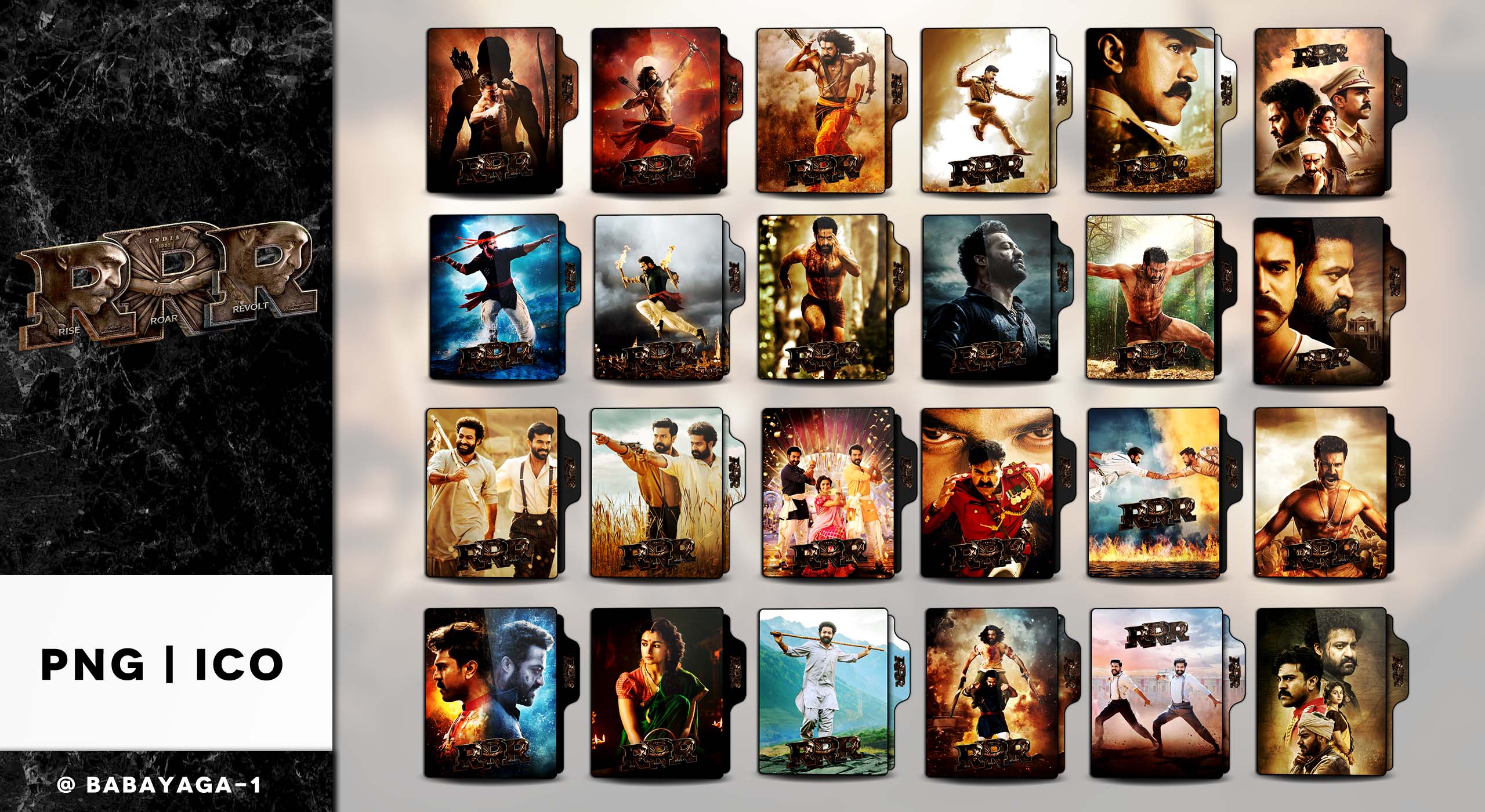 RRR Movie Folder Icons by BabaYaga-1 on DeviantArt