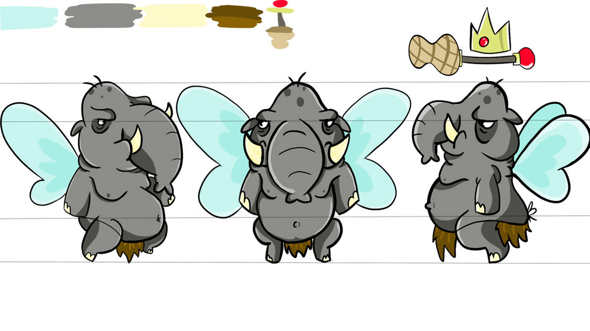 Elephant Fairy Character Turnaround by Tacoking286 on DeviantArt