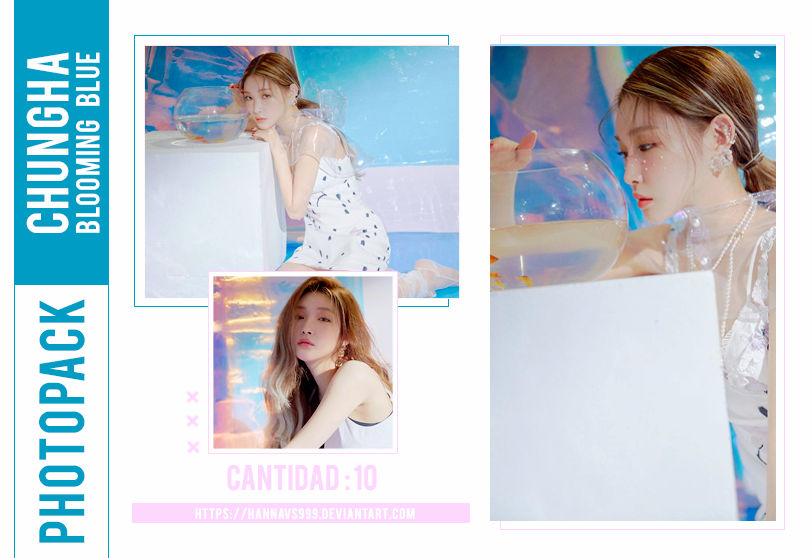PHOTOPACK CHUNGHA - BLOOMING BLUE // HANNAK by hannavs999 on DeviantArt