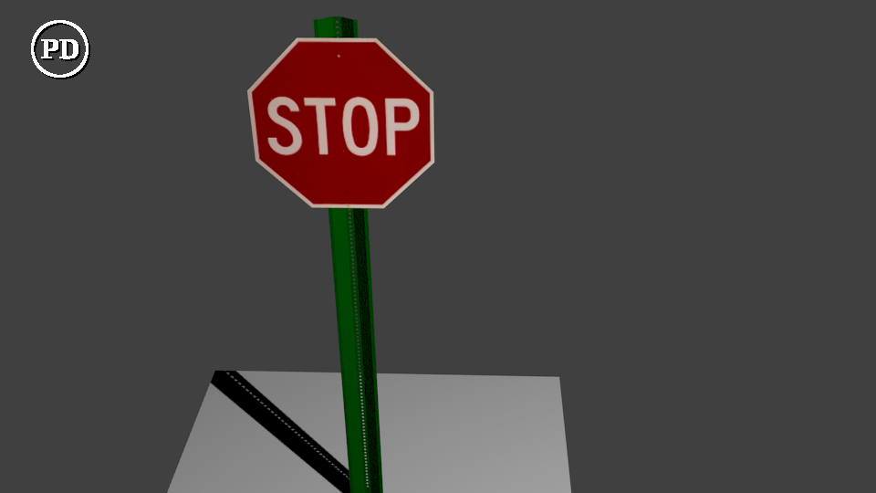 Blender Stop Sign PD/CC0 by over2sd on DeviantArt