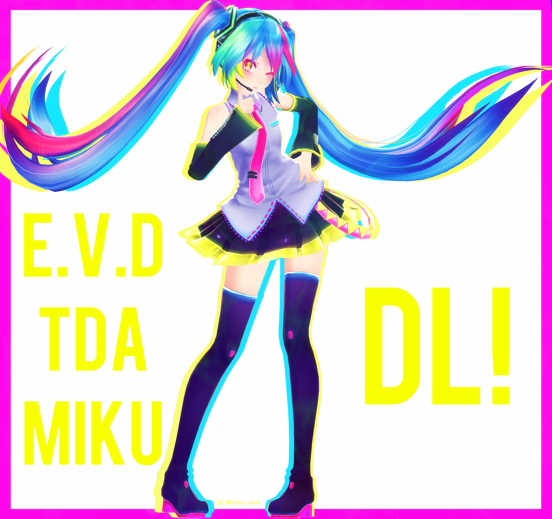 | E.V.D TDA Miku DOWNLOAD| by Diva-K on DeviantArt
