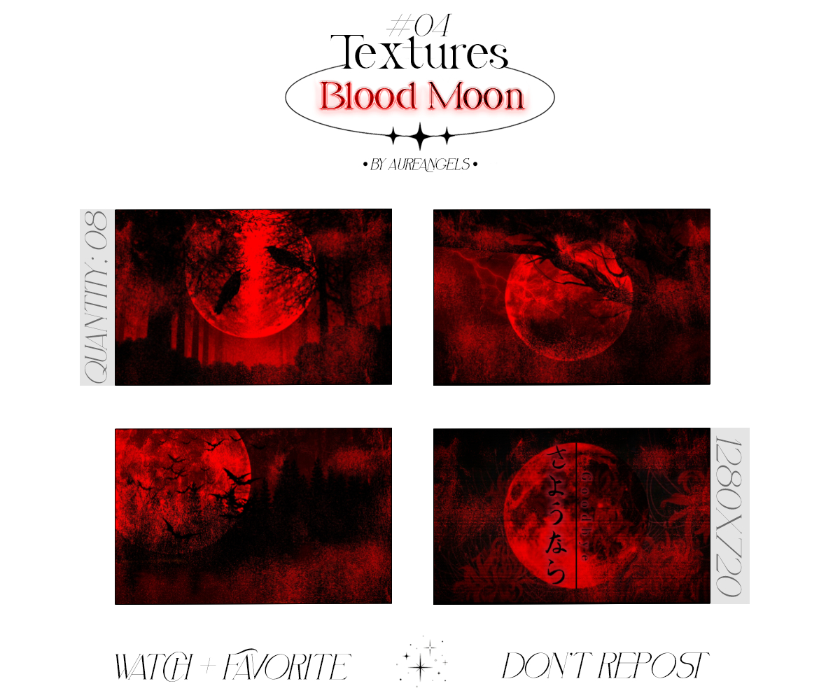 #TEXTURES PACK - BLOOD MOON by aureangels on DeviantArt