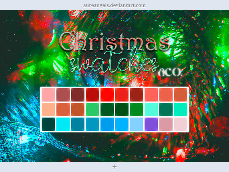 #CHRISTMAS SWATCHES - BY AUREANGELS by aureangels on DeviantArt
