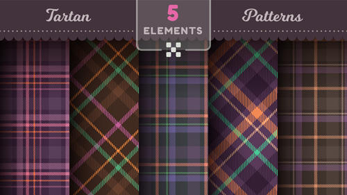 Vector tartan halloween seamless patterns merry ch by NikaFox55 on ...