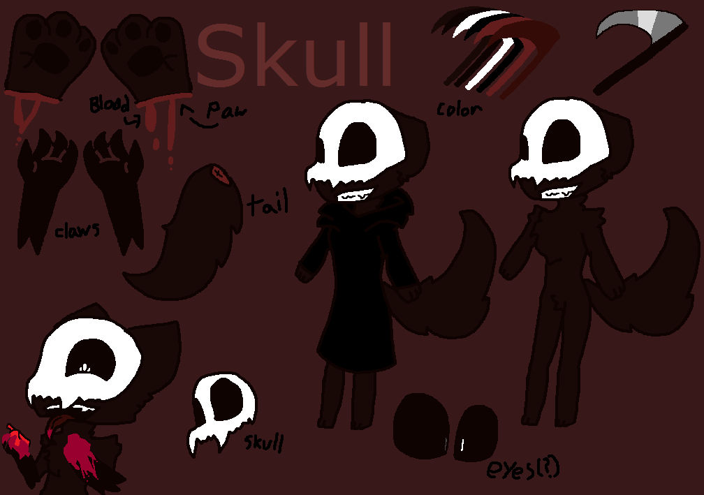 [new Oc] Skull Ref by pinkie-the-sans20 on DeviantArt