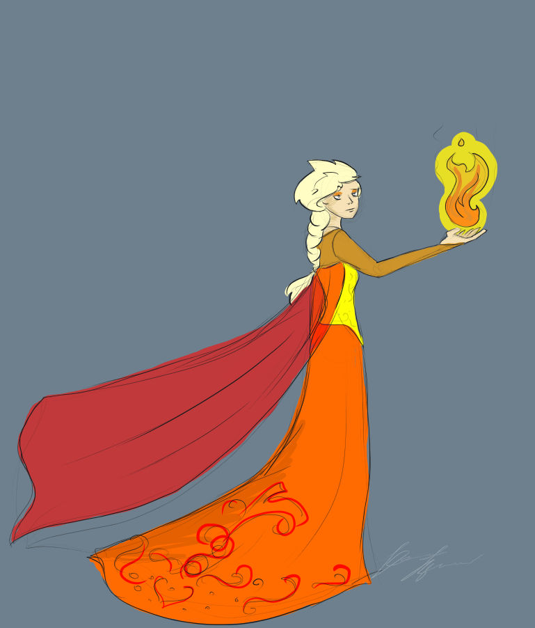 Fire Elsa by ashwolfholmes on DeviantArt