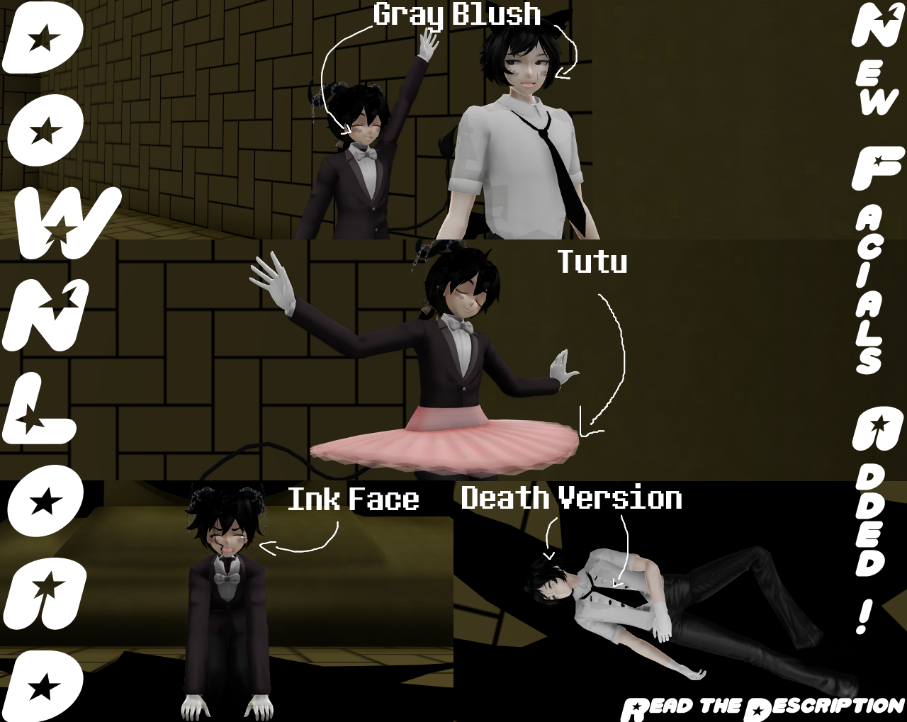 MMDXBATIM New Bendy and Boris + DL by KuroNekoPhantomhive on DeviantArt