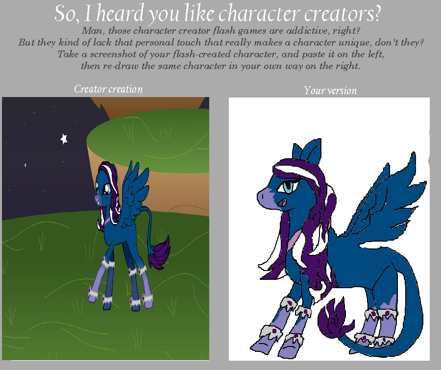 character creator meme by artwolf327 on DeviantArt