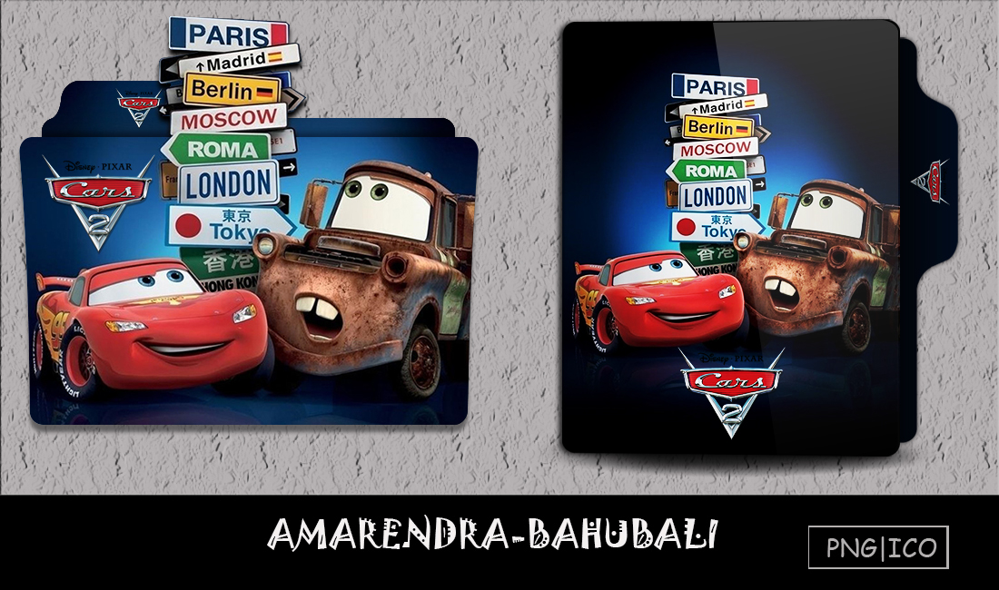 Cars 2 (2011) folder icon by G0D-0F-THUND3R on DeviantArt