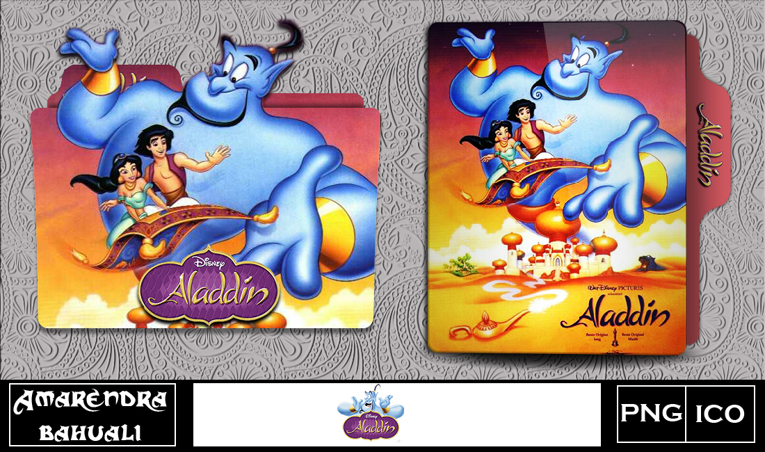 Aladdin (1992) folder icon by G0D-0F-THUND3R on DeviantArt