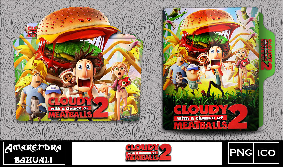 Cloudy with the chance of Meatballs 2 Folder icon by G0D-0F-THUND3R on ...