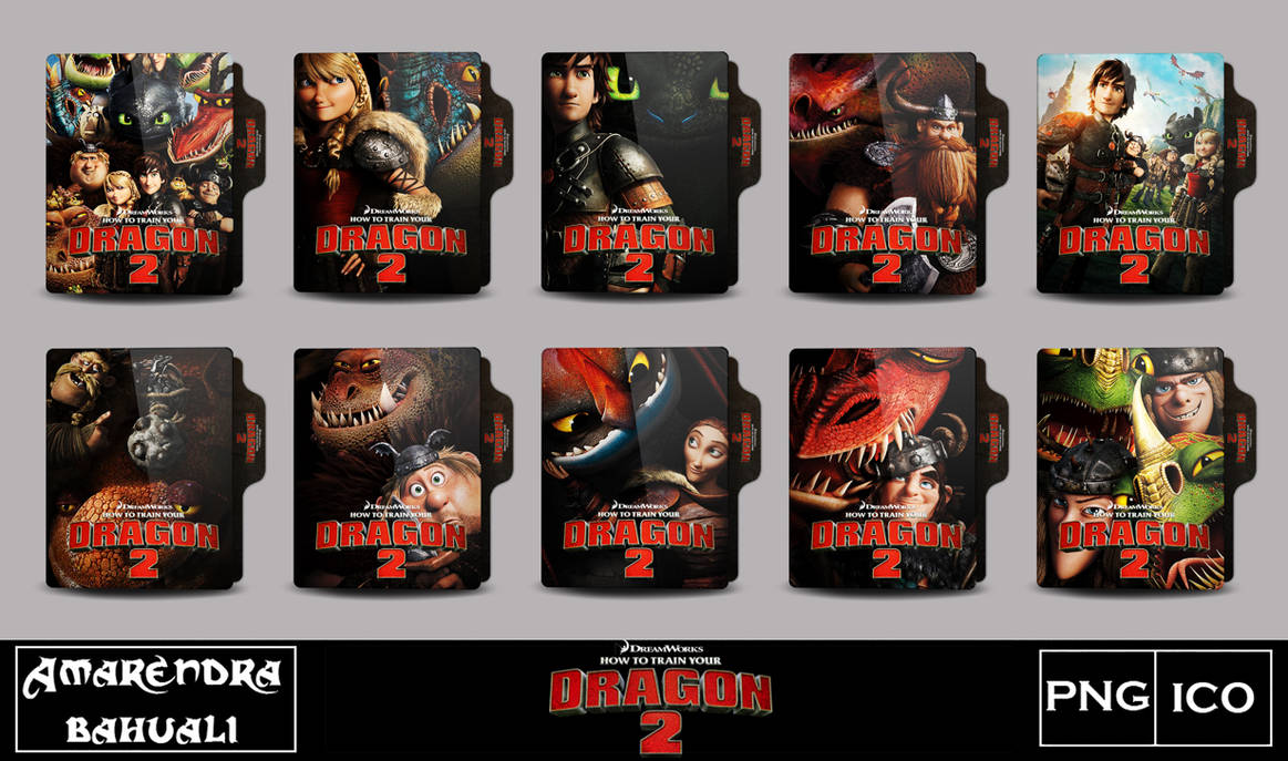 How To Train Your Dragon 2 (2014) folder icon by G0D-0F-THUND3R on ...