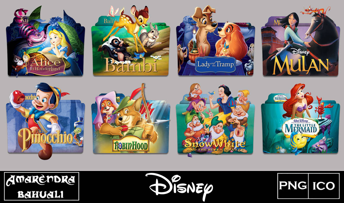 Disney Movies Folder Icon Collection Part 1 by G0D-0F-THUND3R on DeviantArt