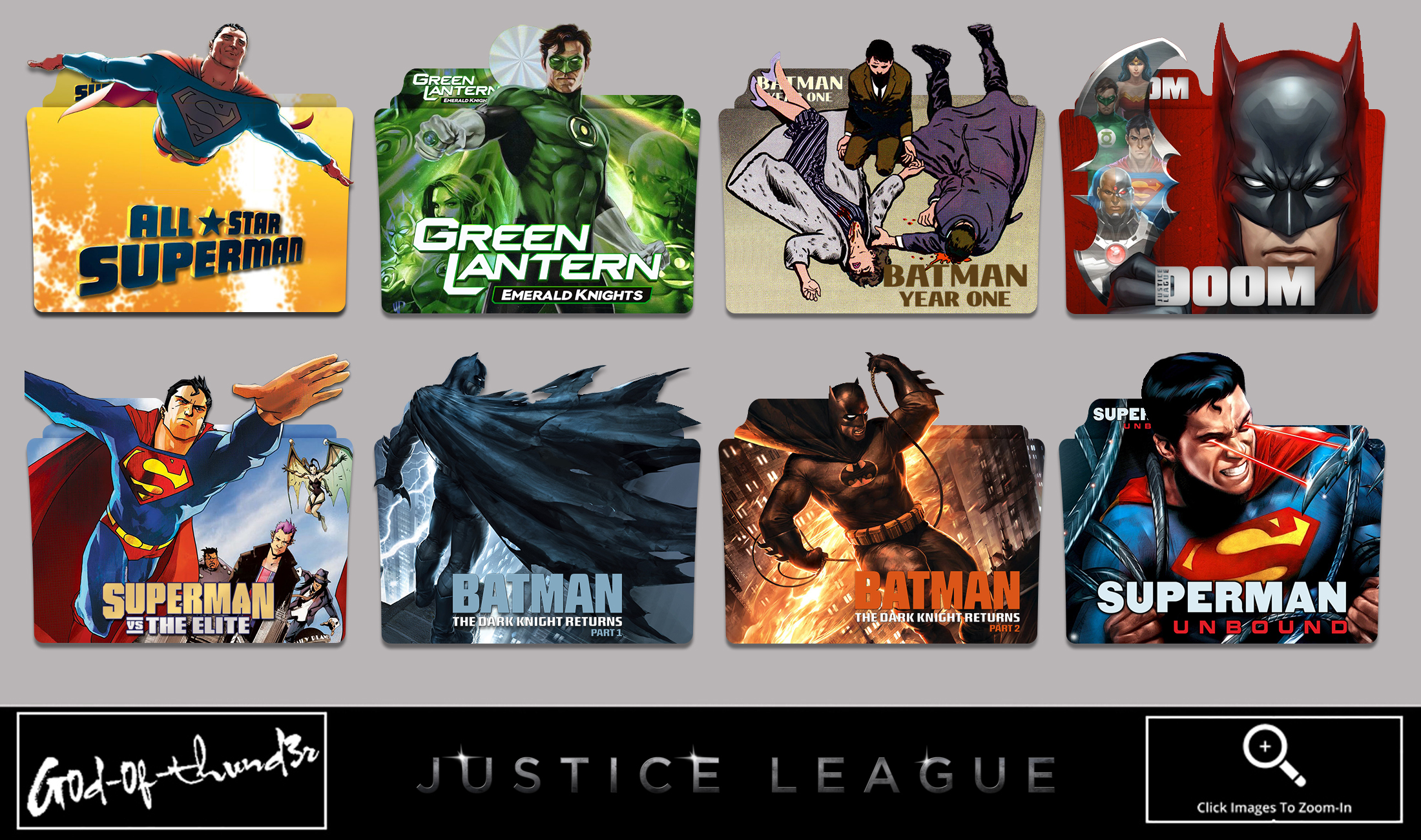 Justice League Animated Part 2 folder icon by G0D-0F-THUND3R on DeviantArt
