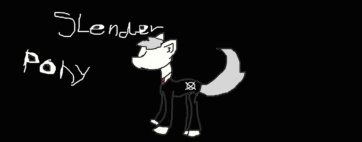 slendy pony by tinydino166 on DeviantArt