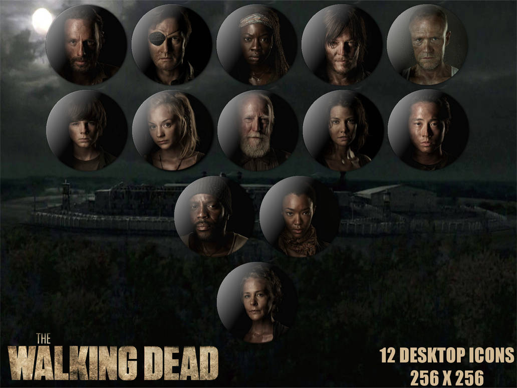 The Walking Dead Character Icons by popesatan on DeviantArt