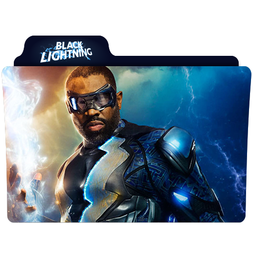 Black Lightning Folder Icon by JoeToronto55 on DeviantArt