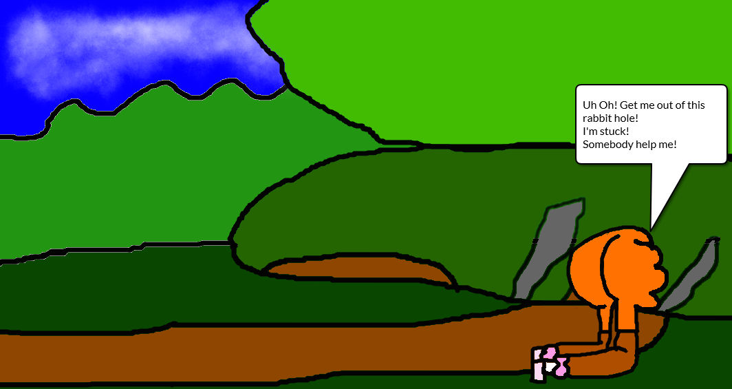 Dora Stuck On The Rabbit Hole by DustyFreeman on DeviantArt