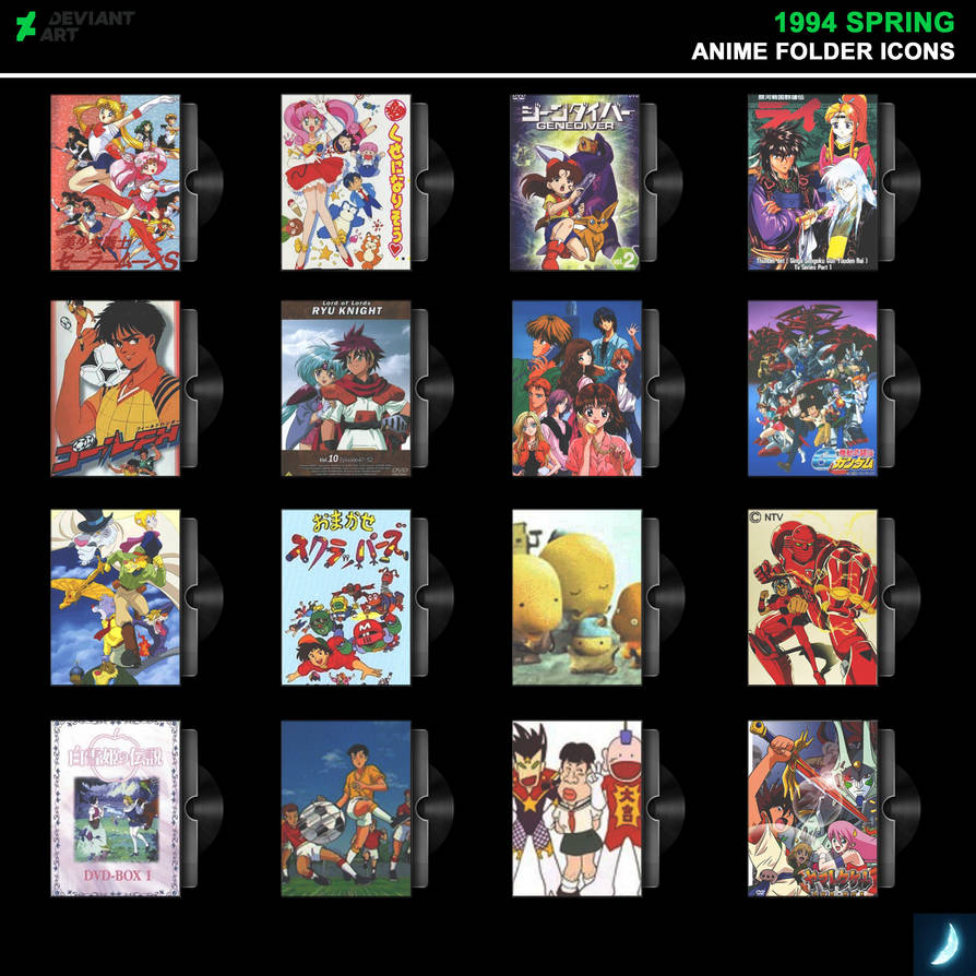 1994 Spring - Anime Folder Icons PACK by mikamikapd on DeviantArt