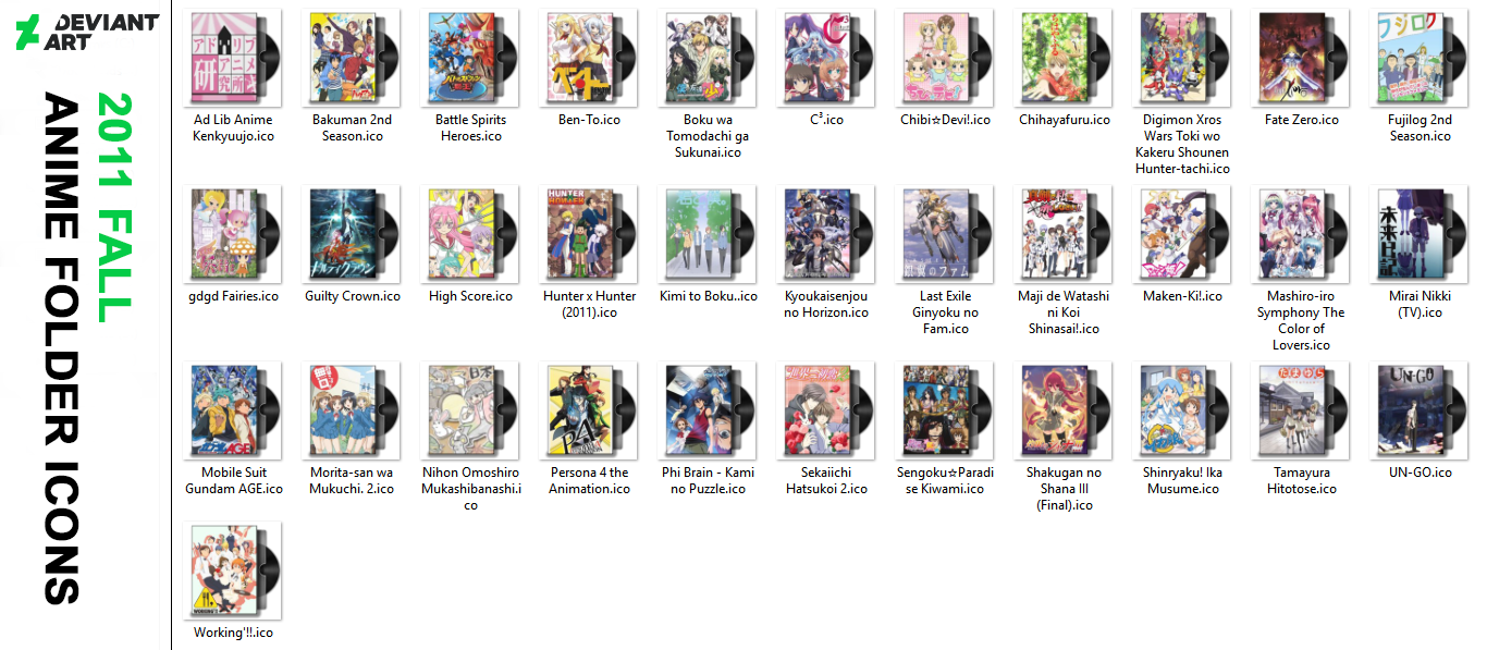 2011 Fall - Anime Folder Icons PACK by mikamikapd on DeviantArt