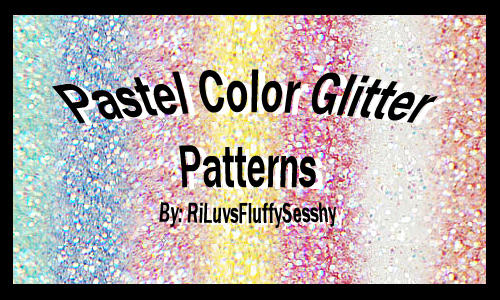 Pastel Color Glitter Patterns by RiLuvsFluffySesshy on DeviantArt