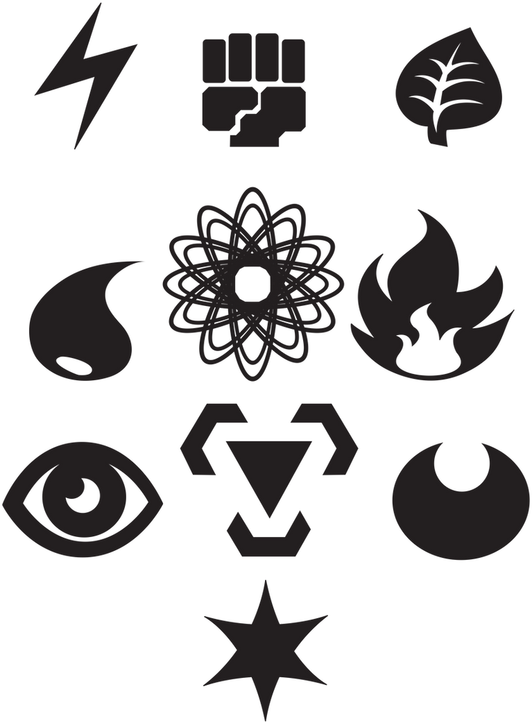 Pokemon Energy Symbols Vectorized by ShiningBill on DeviantArt