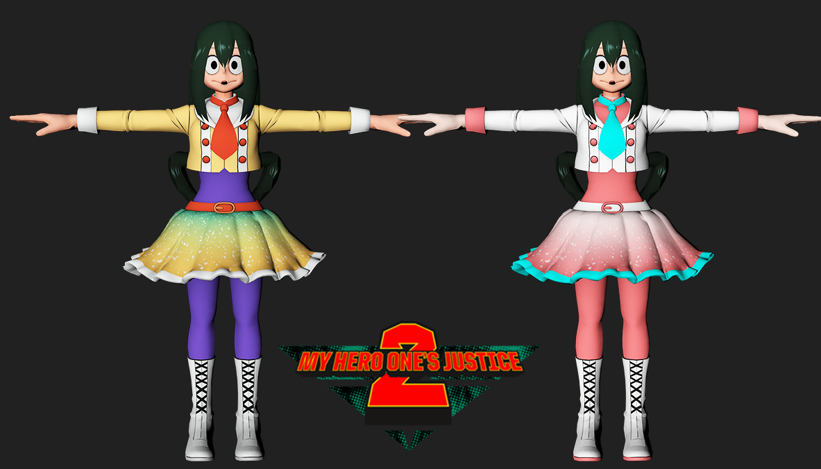 MHA One's Justice 2 : Tsuyu Asui / 3D Model by MisakiModding on DeviantArt