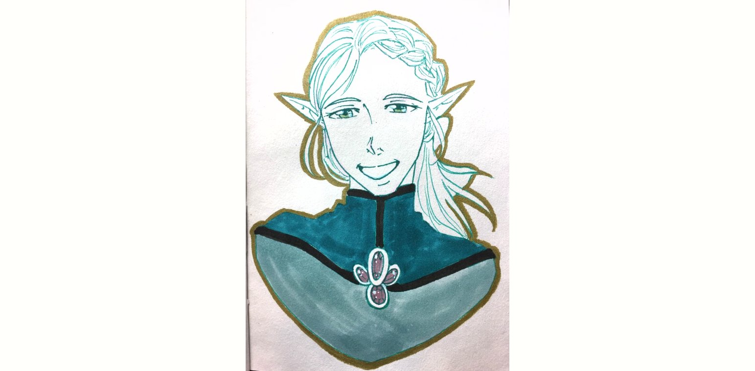 Elven Smile by TheNatchan on DeviantArt