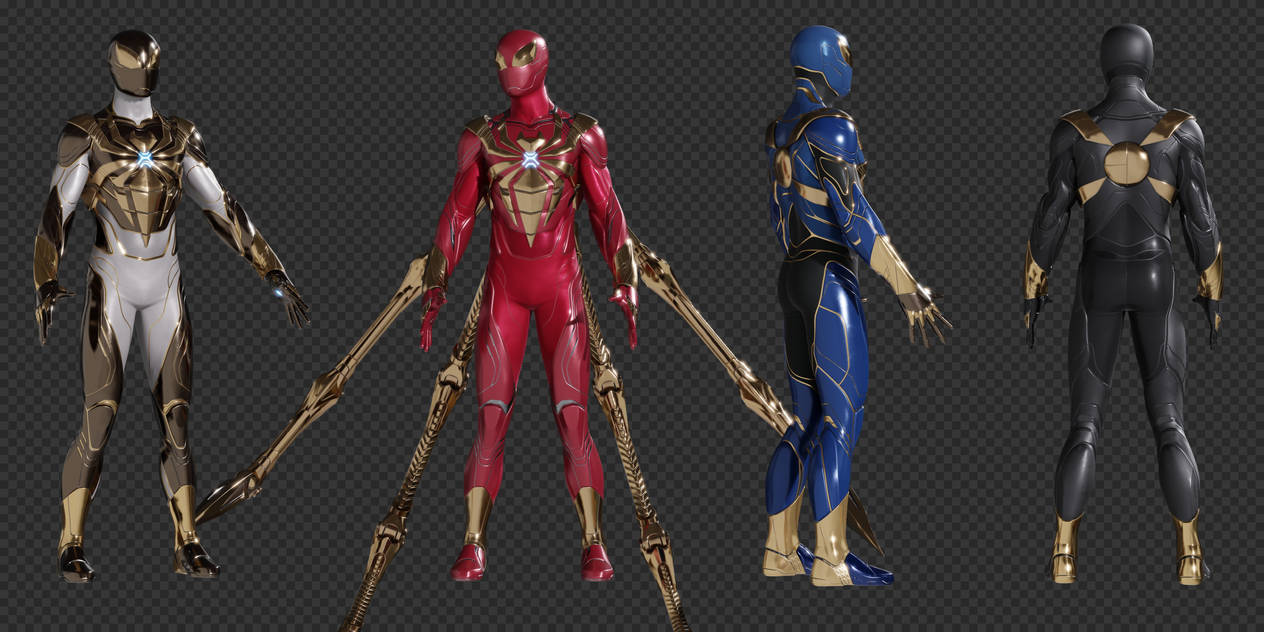 [blend]MSM2_Iron Spider Armor_suit.blend by kingdomstars on DeviantArt