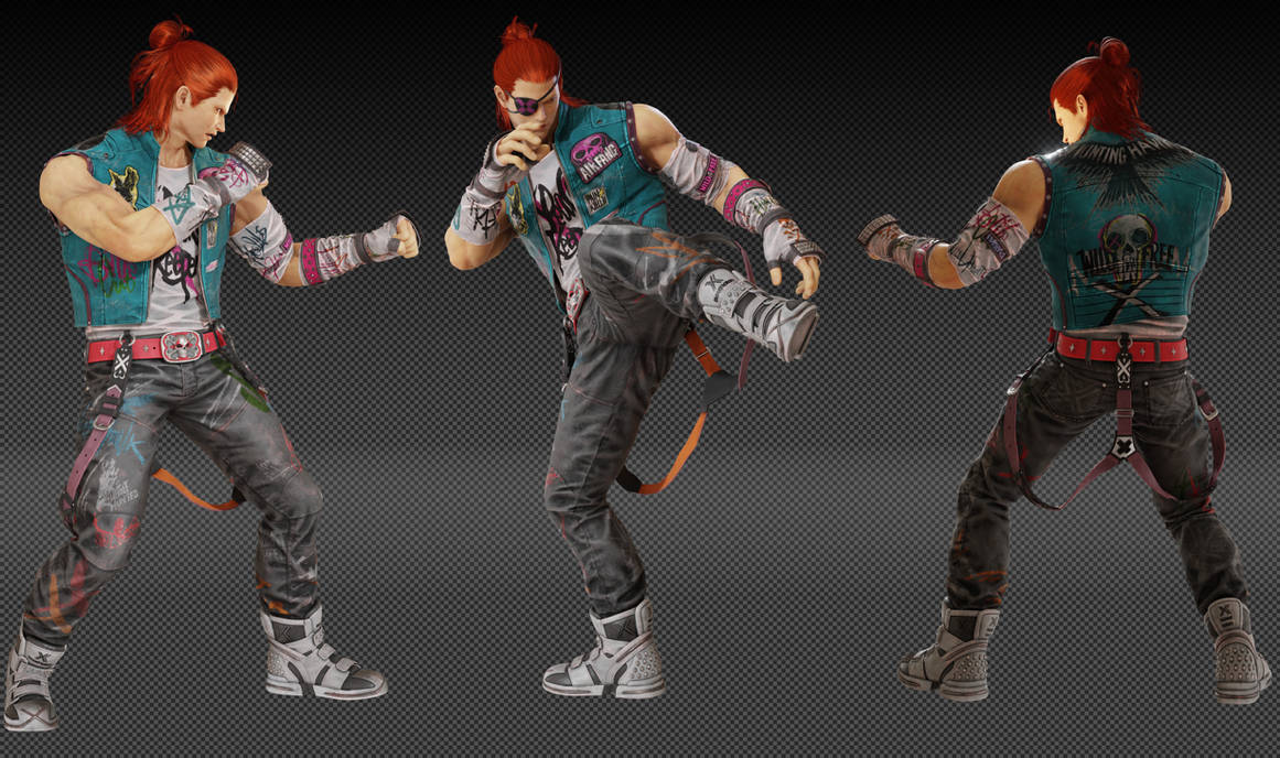 {blend}Hwoarang Player 3 paint Outfit.blend by kingdomstars on DeviantArt