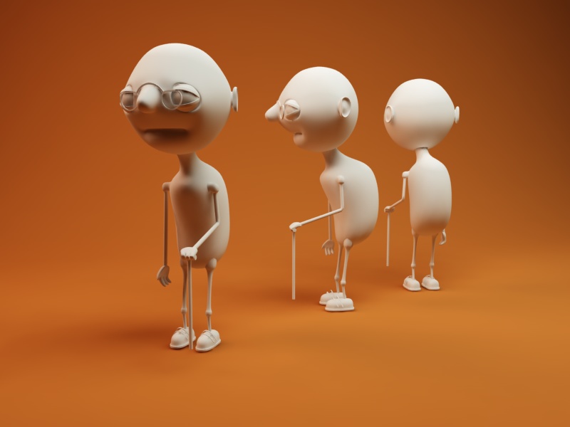 Old man model by Cinema4dTutorials on DeviantArt