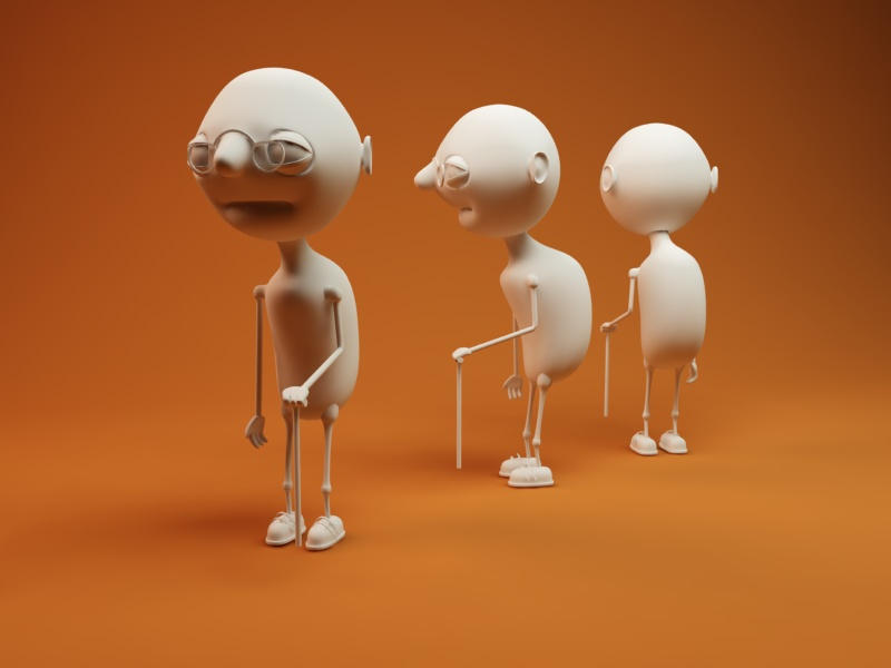 Old man model by Cinema4dTutorials on DeviantArt
