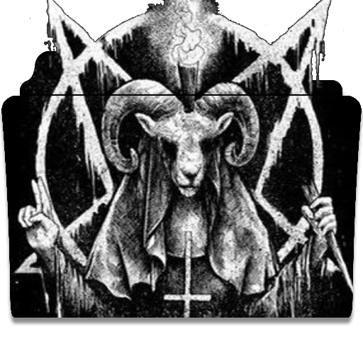 Satanic Folder Icon By Dpupaul On Deviantart
