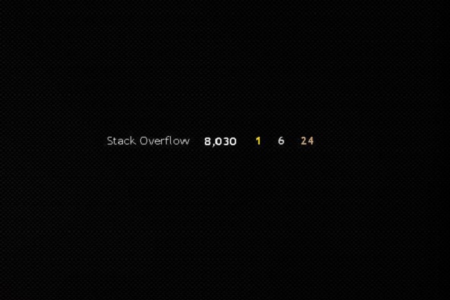 Stack Overflow Stats 1 0 By Dragosey On Deviantart