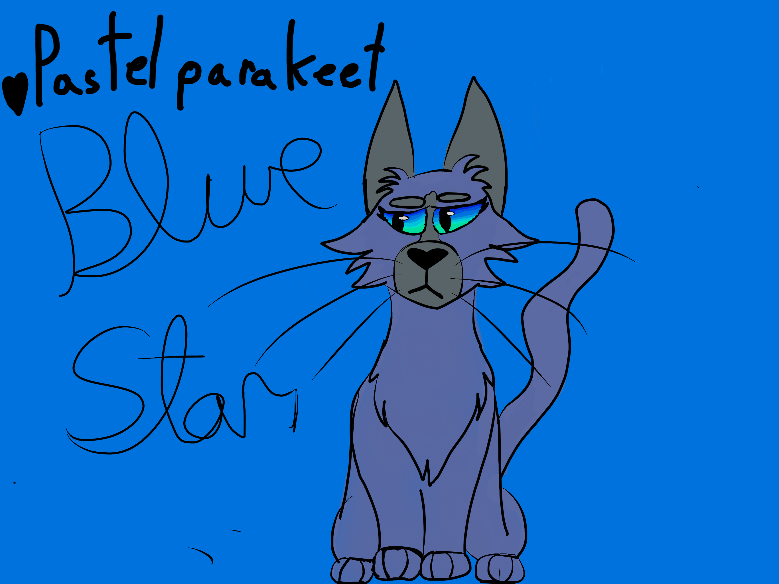 Warrior cats blue star by Pastelparakeet on DeviantArt