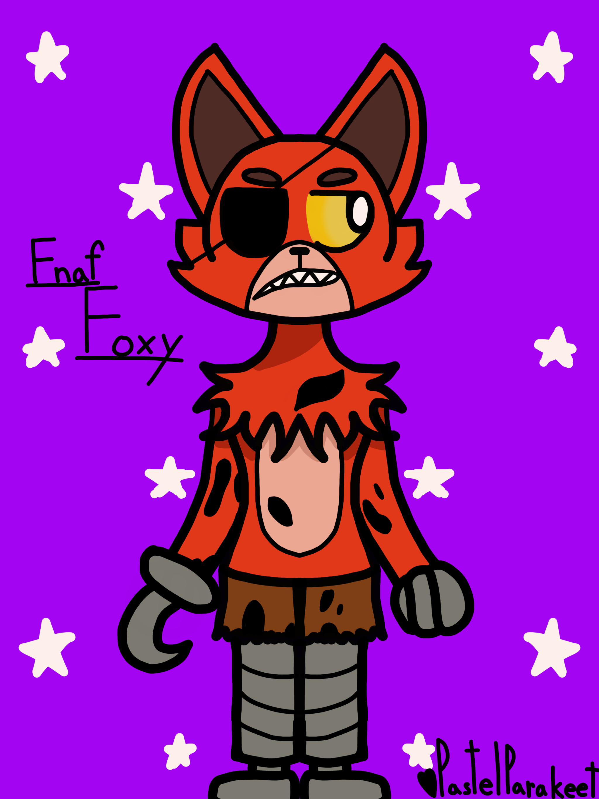 Fnaf foxy in my style by Pastelparakeet on DeviantArt