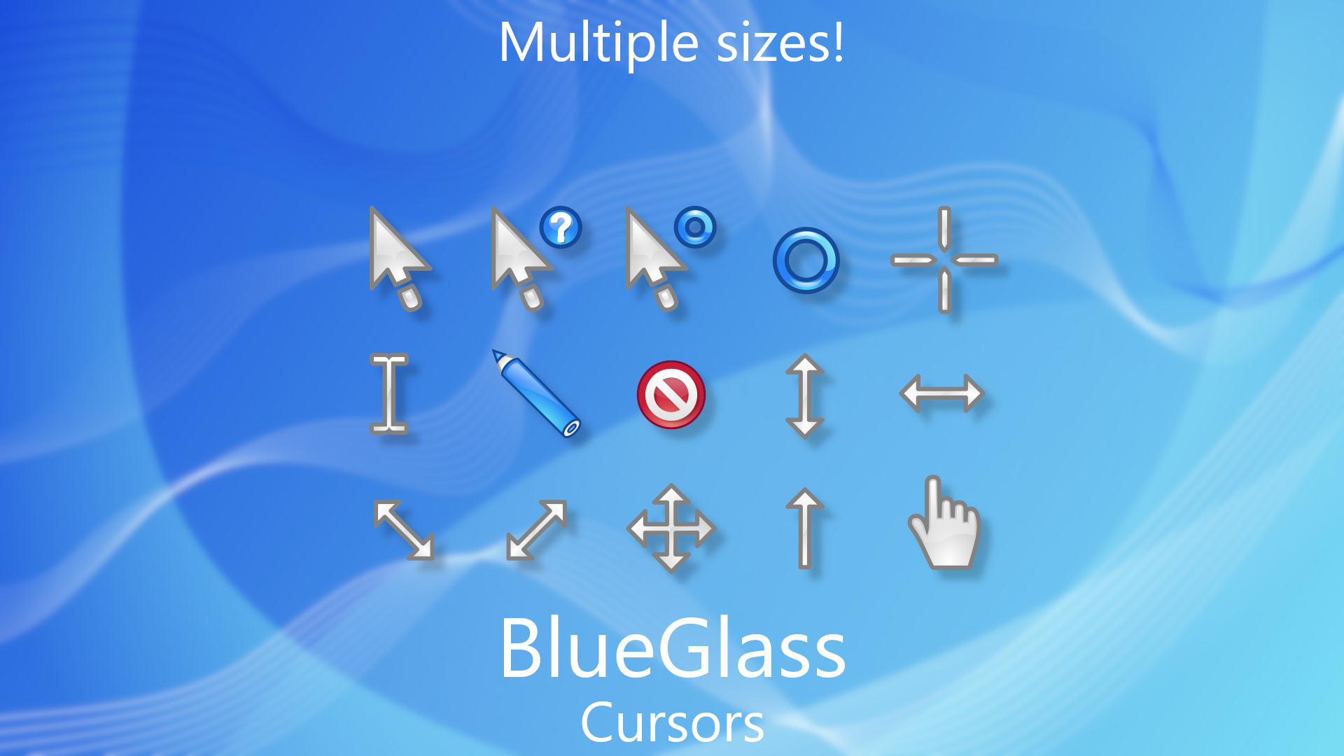 BlueGlass Cursors (Multi DPI) by AeroPurple on DeviantArt
