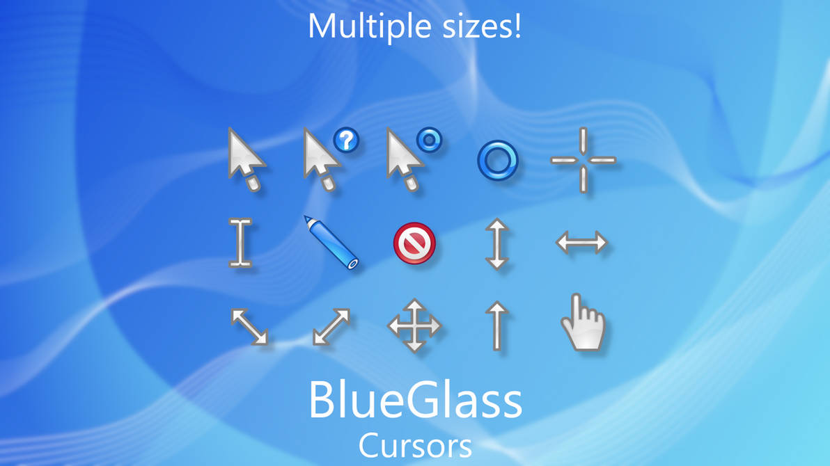 BlueGlass Cursors (Multi DPI) by AeroPurple on DeviantArt