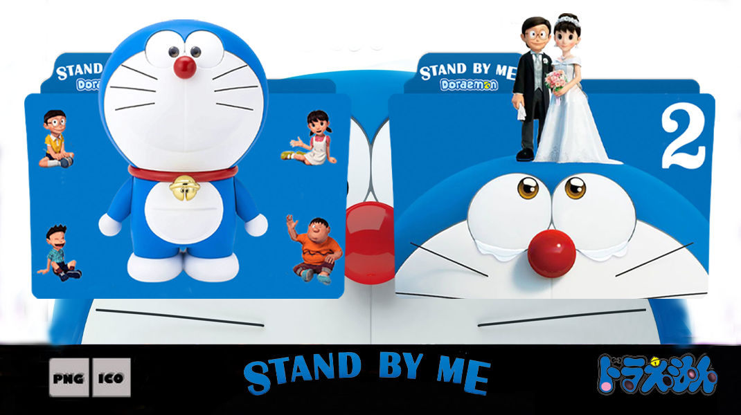Stand by Me Doraemon 12 folder icons by eslam4330 on DeviantArt