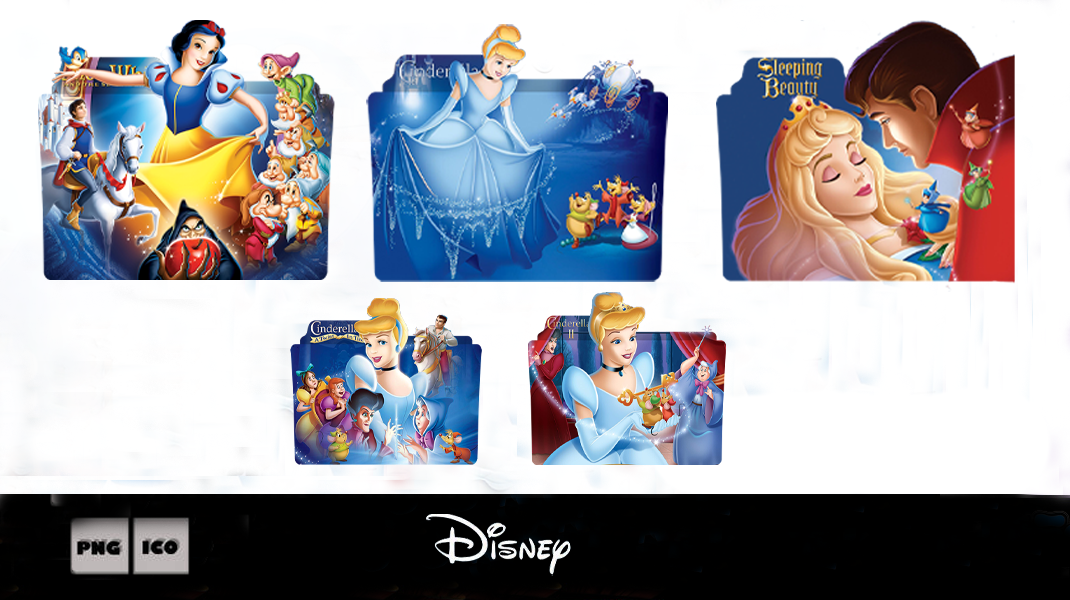 Disney Princesses Movies Folder Icons Part 1 by eslam4330 on DeviantArt