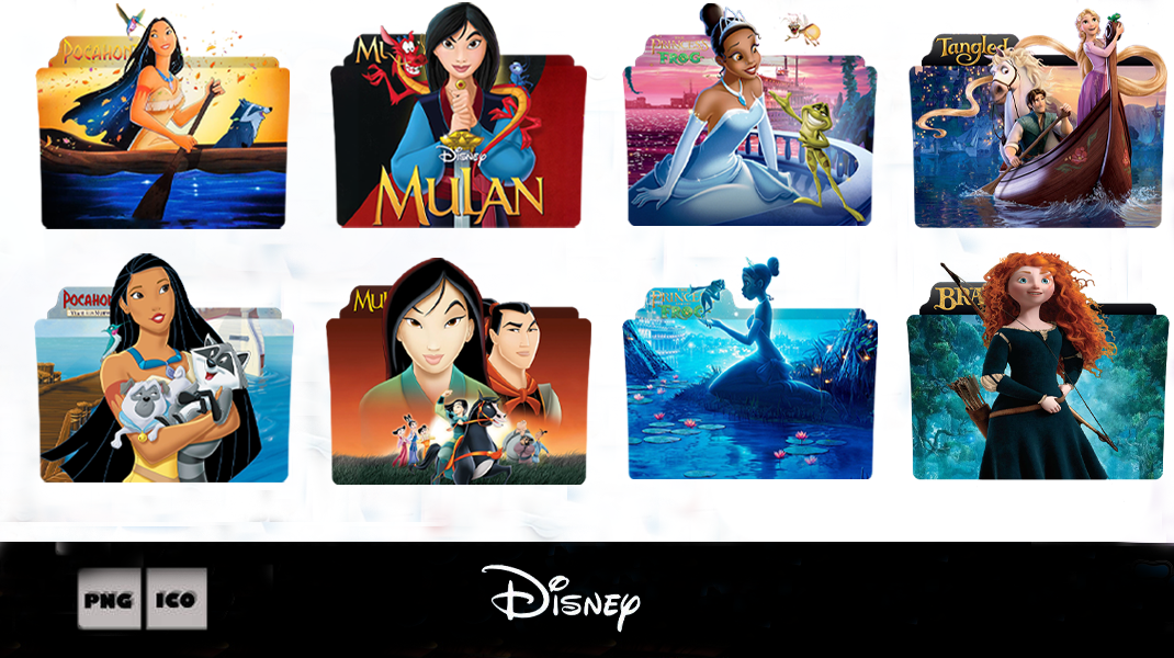 Disney Princesses Movies Folder Icons Part 3 by eslam4330 on DeviantArt