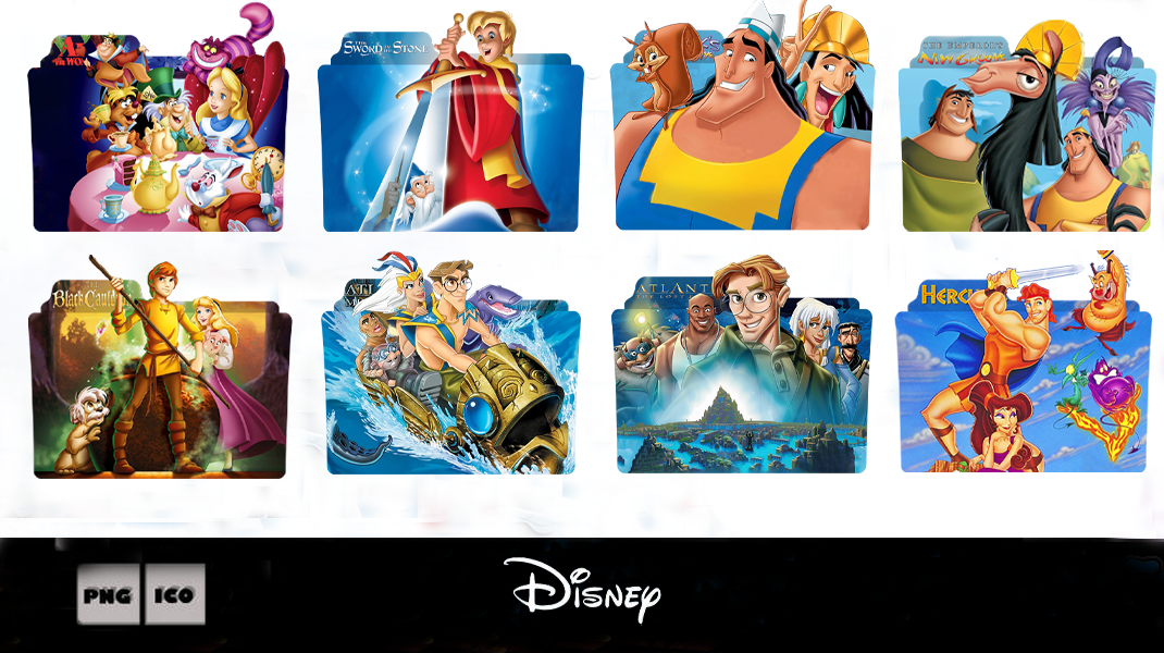 Disney Animated Movies Folder Icons Collection Par by eslam4330 on ...