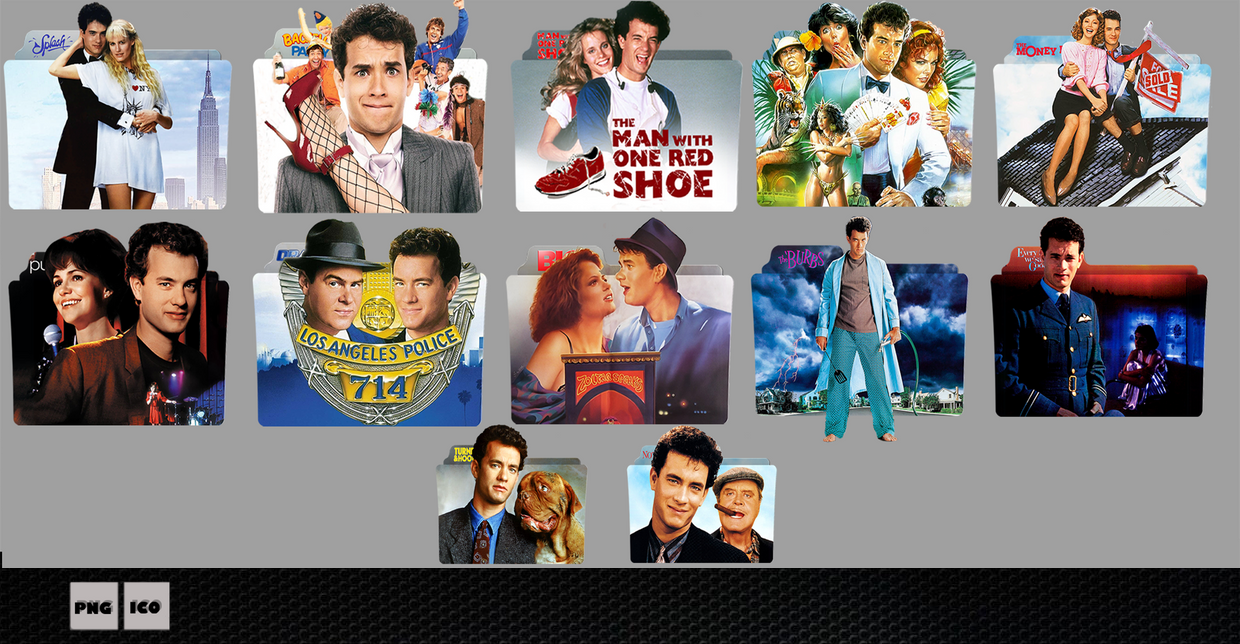 Tom Hanks Movies Folder Icons #1 1980s by eslam4330 on DeviantArt