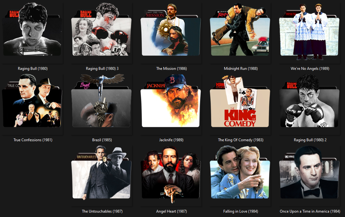 Robert de Niro Folder Icons Collection part 1 by eslam4330 on DeviantArt