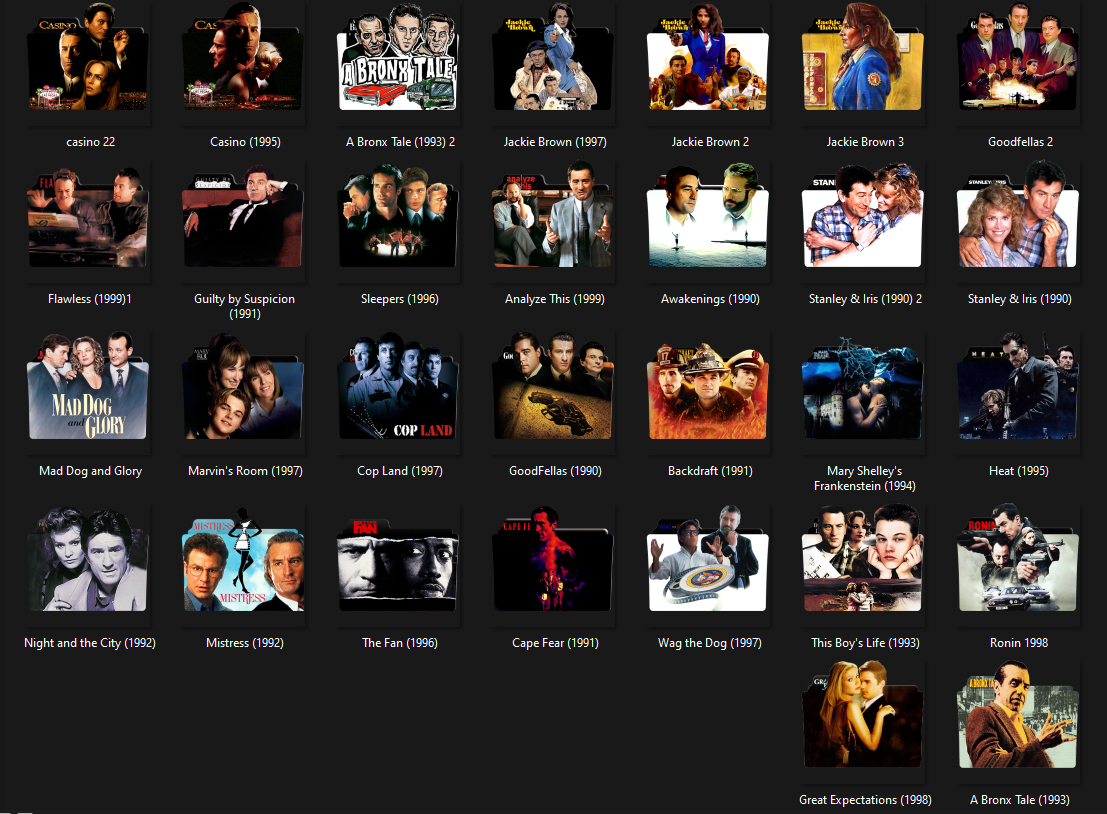 Robert de Niro Folder Icons Collection part 2 by eslam4330 on DeviantArt