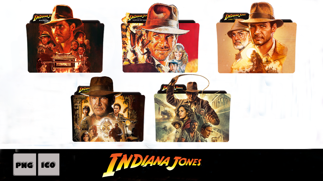 Indiana Jones Movies Folder Icons by eslam4330 on DeviantArt