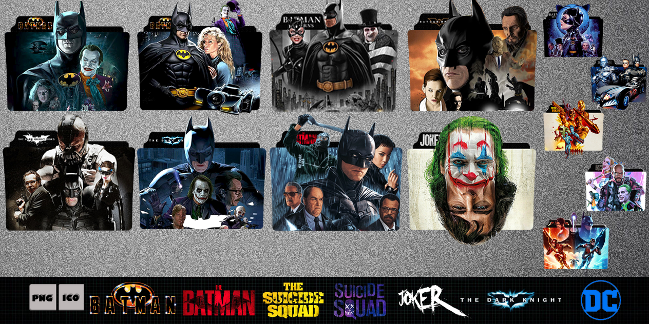 DC Movies Folder Icons Collection by eslam4330 on DeviantArt