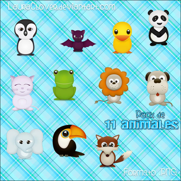 Pack de Animales by LauraClover on DeviantArt