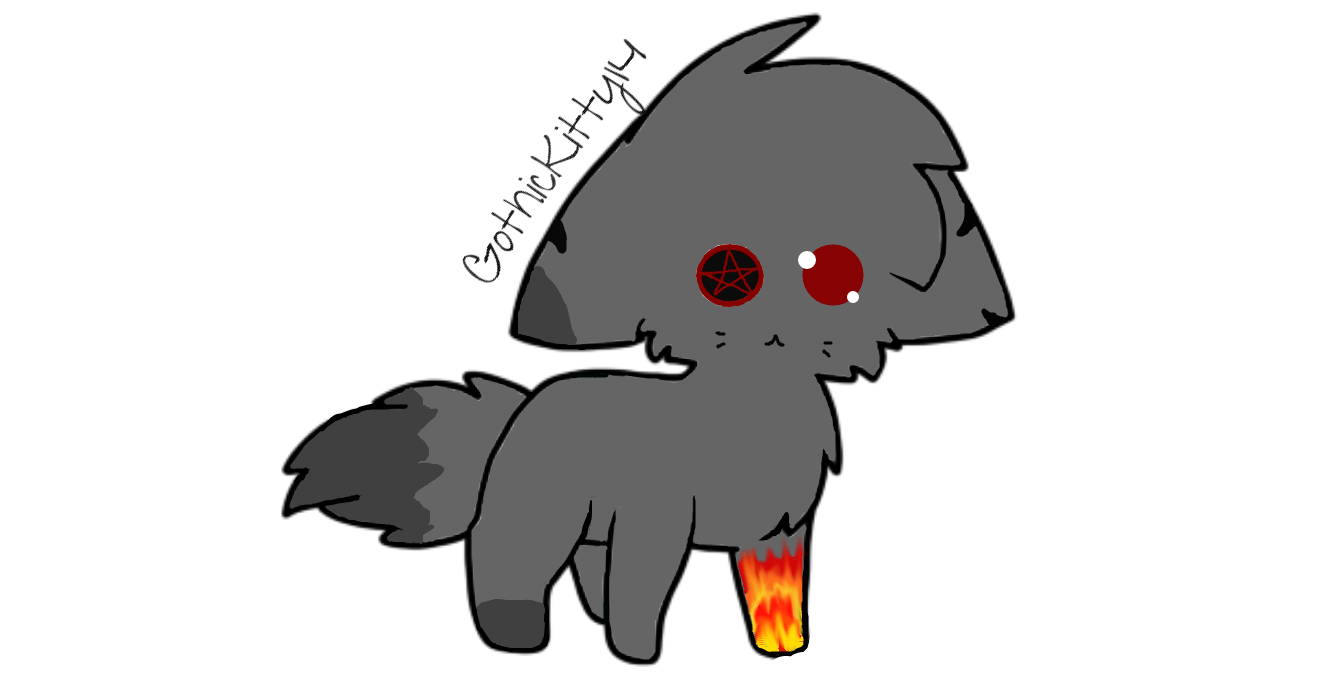 Demon Cat by GothicKitty14 on DeviantArt