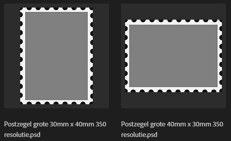 Postzegel Template 30mm x 40mm en 40mm x 30mm 350 by TSDijkhuizen on ...